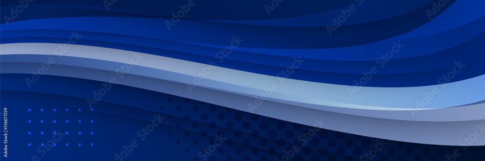 Blue abstract banner background. Abstract banner design with blue ...