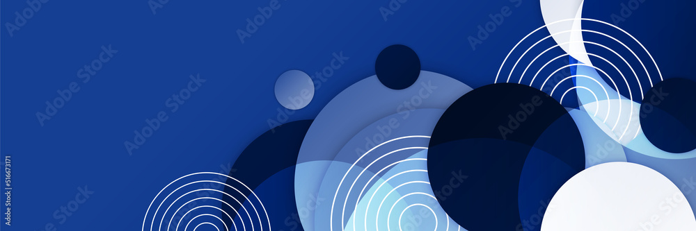 Blue abstract banner background. Abstract banner design with blue ...