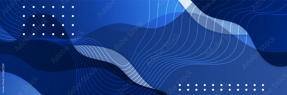 Blue abstract banner background. Abstract banner design with blue ...