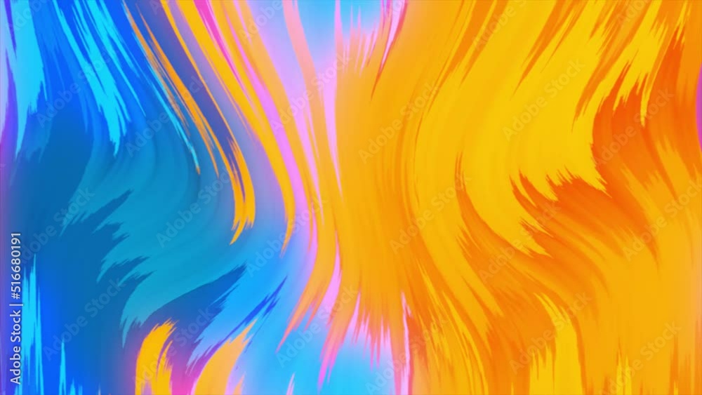 Vidéo Stock Animated 3D waving cloth texture. Liquid holographic ...