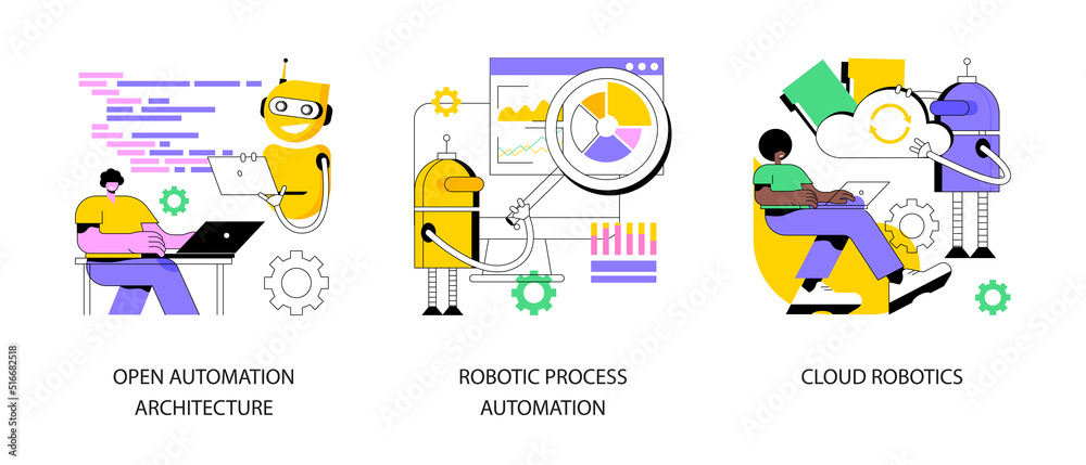 AI-based software abstract concept vector illustration set. Open ... AI-based software abstract concept vector illustration set. Open ...