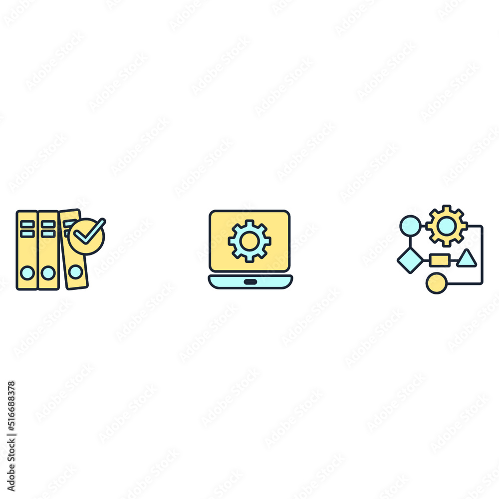 Information Technology Infrastructure Libary icons set . Information ...