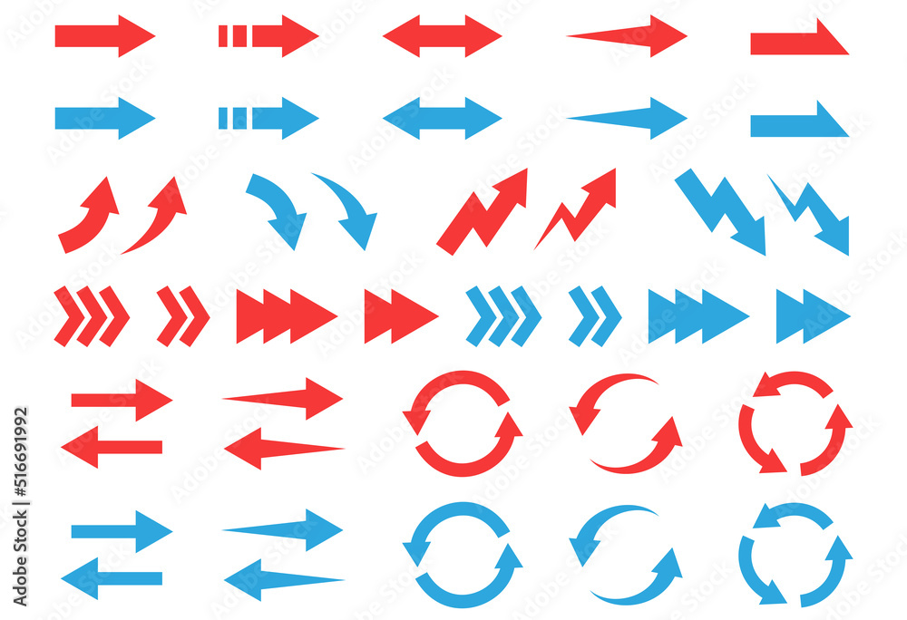 矢印のアイコンセット Stock Vector | Adobe Stock