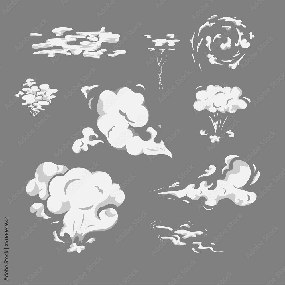 smoke Stock Vector | Adobe Stock