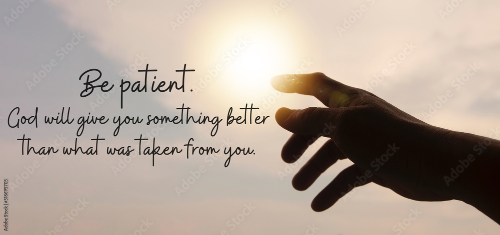 Motivational and inspirational quote - God will give you something ...