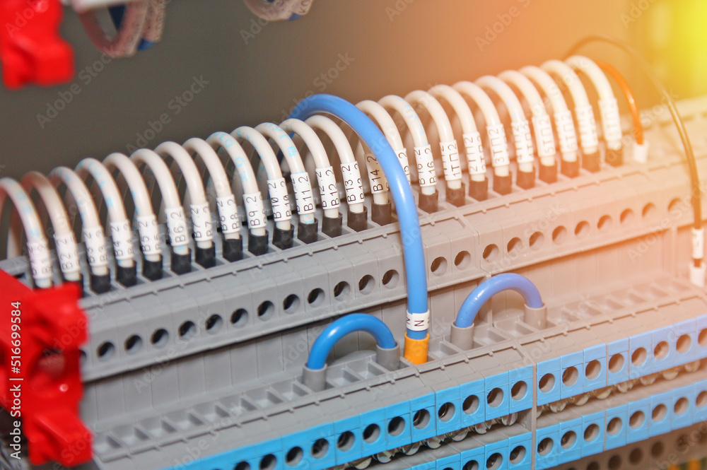 Electrical terminals for connecting the mounting wires in the control ...