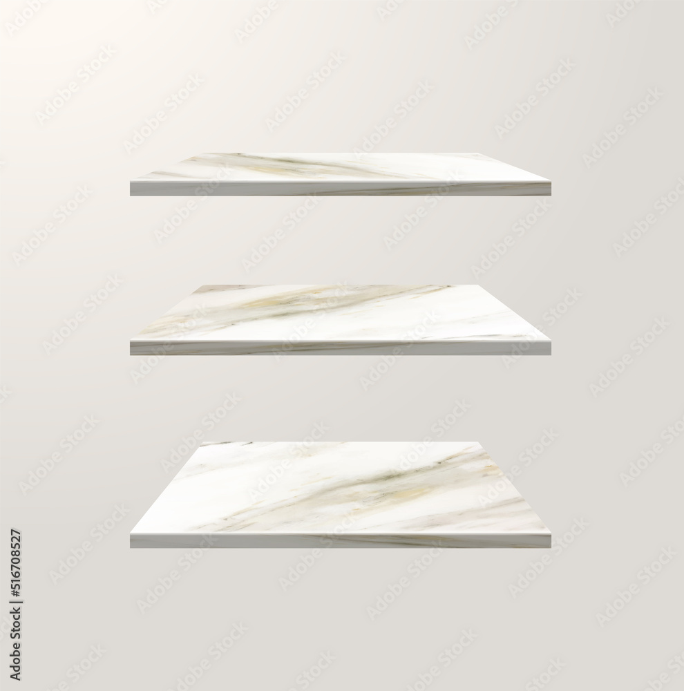Vector marble shelf table montage product display design Stock Vector ...