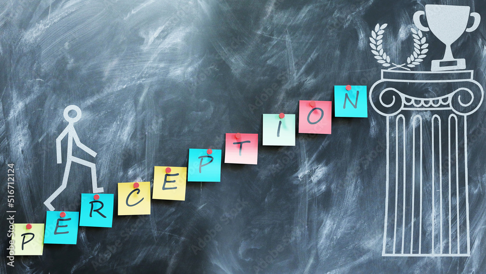 Perception make steps to success, wealth and prosperity in personal and ...