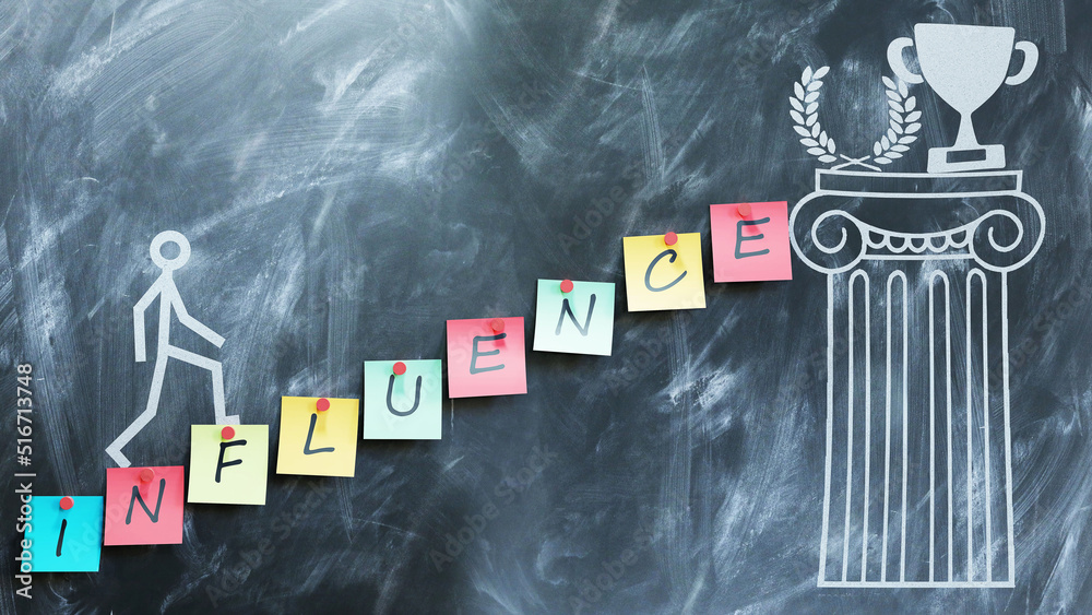 Influence make steps to success, wealth and prosperity in personal and ...