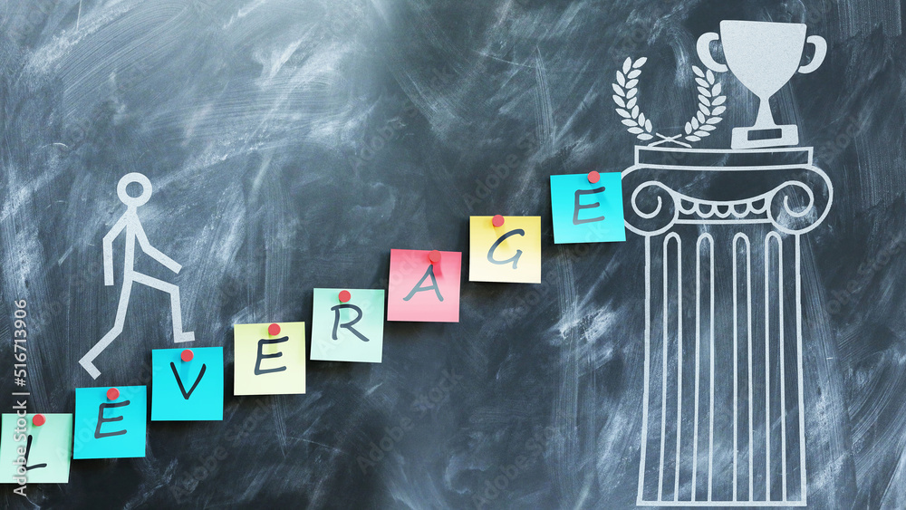 Leverage make steps to success, wealth and prosperity in personal and ...