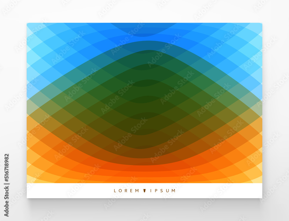 Abstract wavy background with dynamic effect. Modern screen design for ...