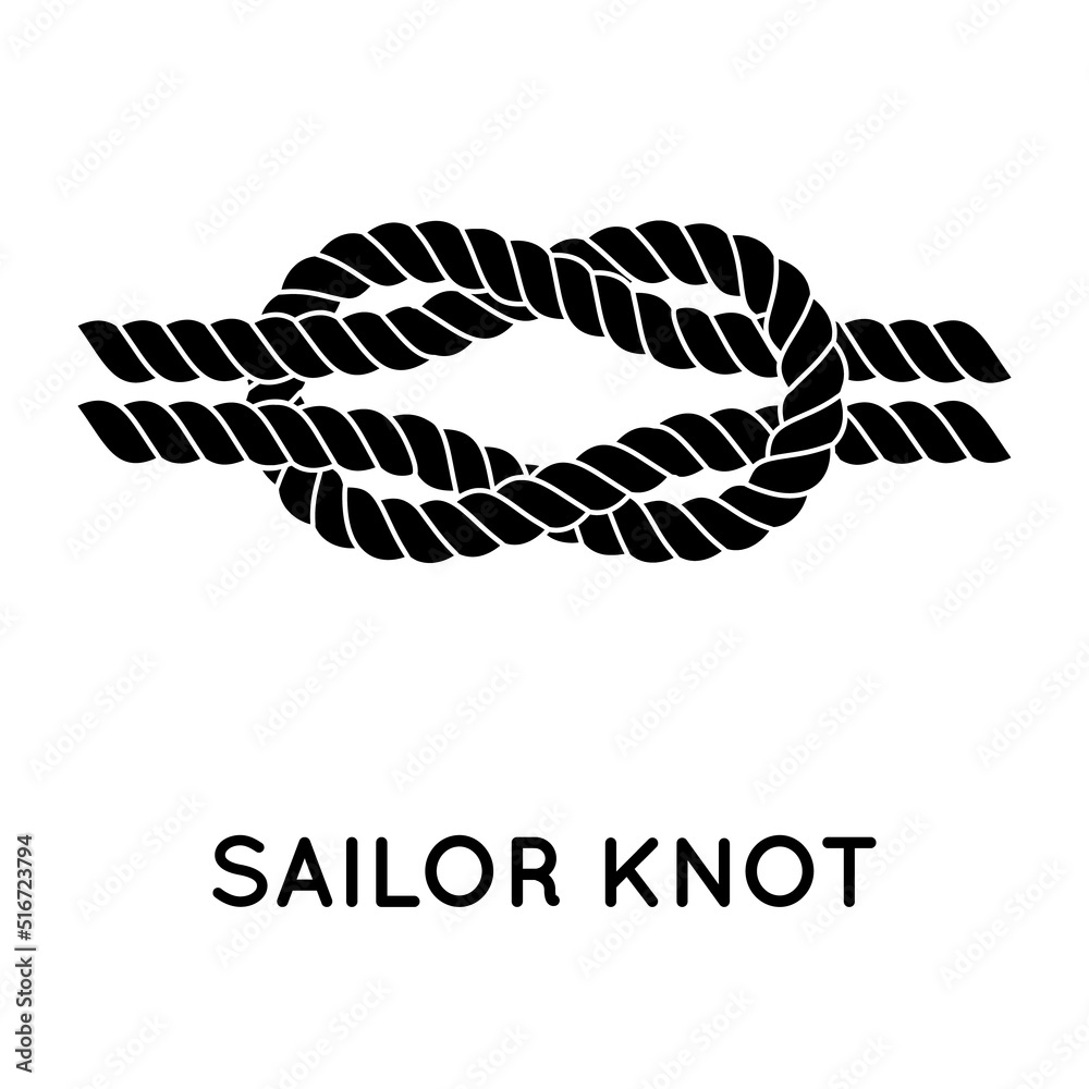 Sailor rope knot Stock Vector | Adobe Stock