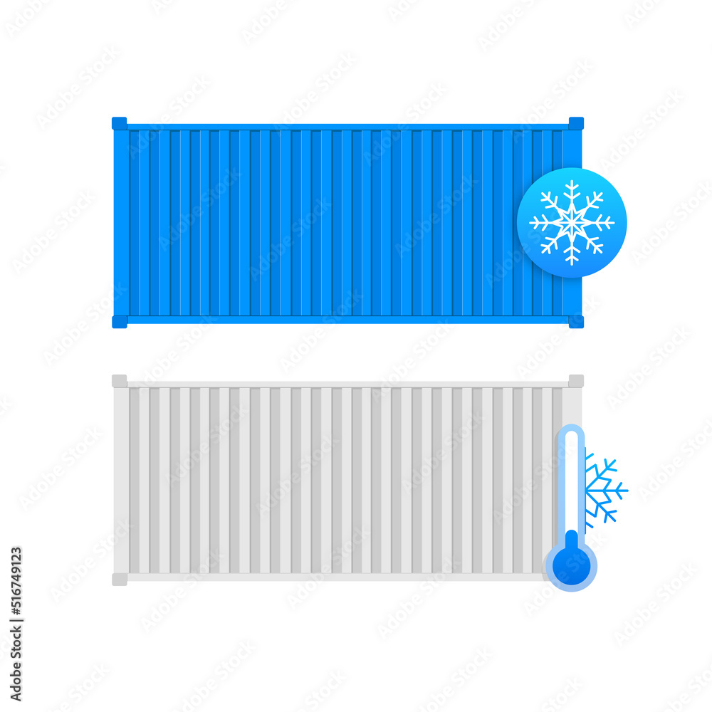 Reefer, Refrigerator container. Cool container use for transport ...