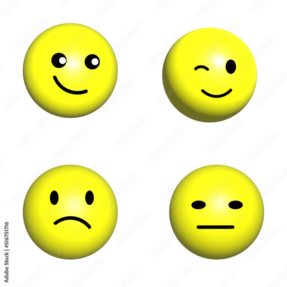 Emoji smile emoji 3D illustration.emoji day.Cute emoji yellow.Day of ...
