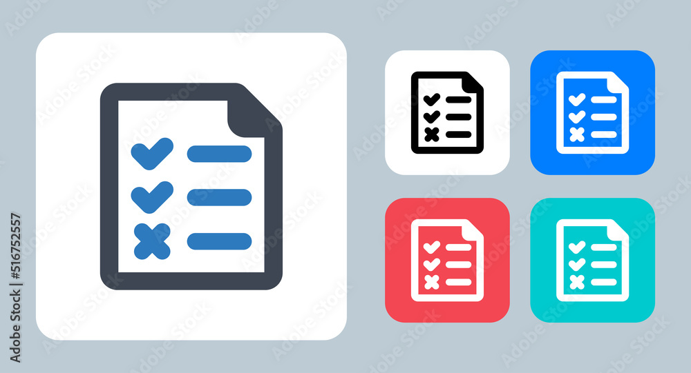 Audit icon - vector illustration . Audit, Checklist, Exam, Survey ...