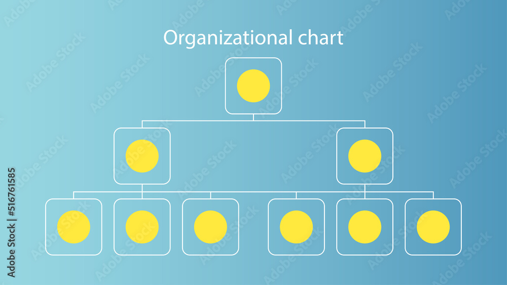 Organizational chart, concept about career, the ladder of success ...