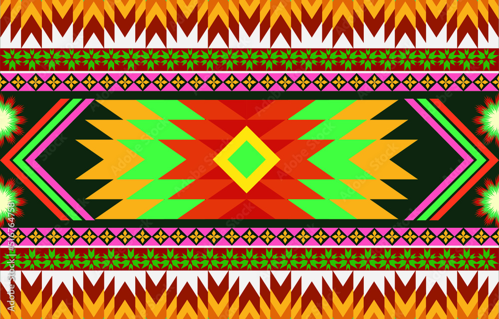 Gypsy pattern tribal ethnic motifs geometric seamless background ...