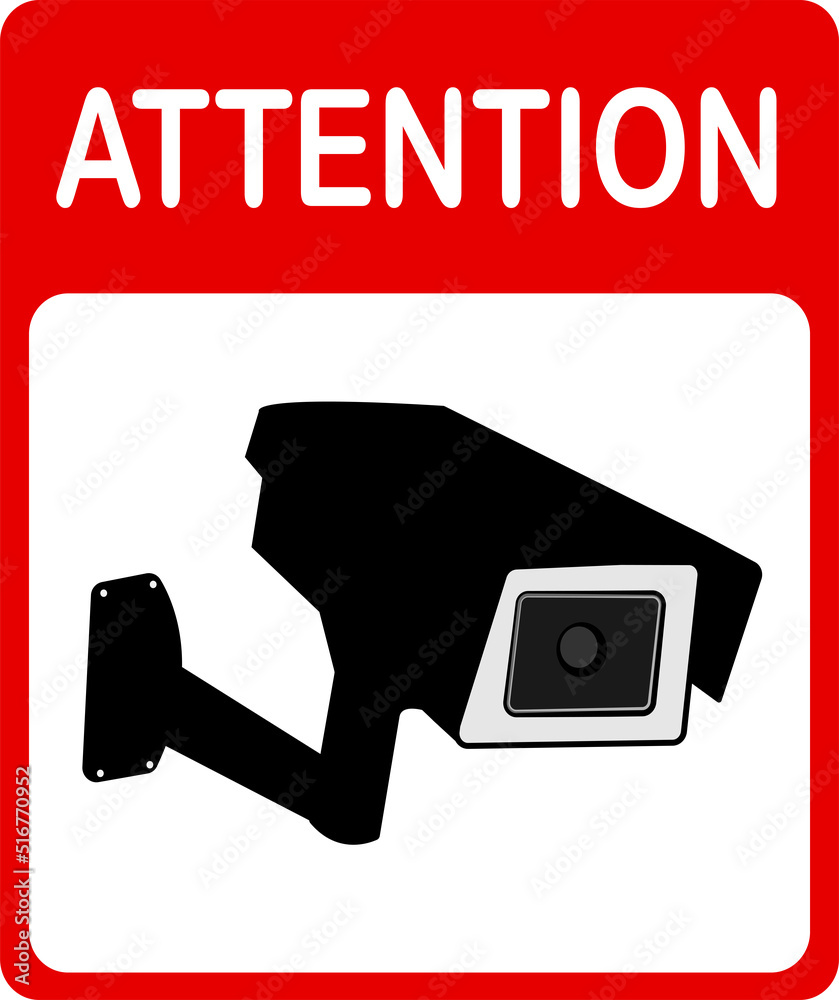 CCTV Camera Symbol Sign..Vector illustration. Stock Vector | Adobe Stock