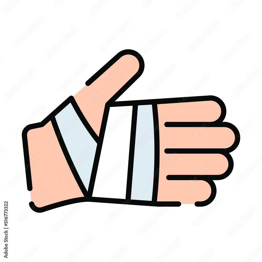 hand injury Modern concepts design, vector illustration Stock Vector ...