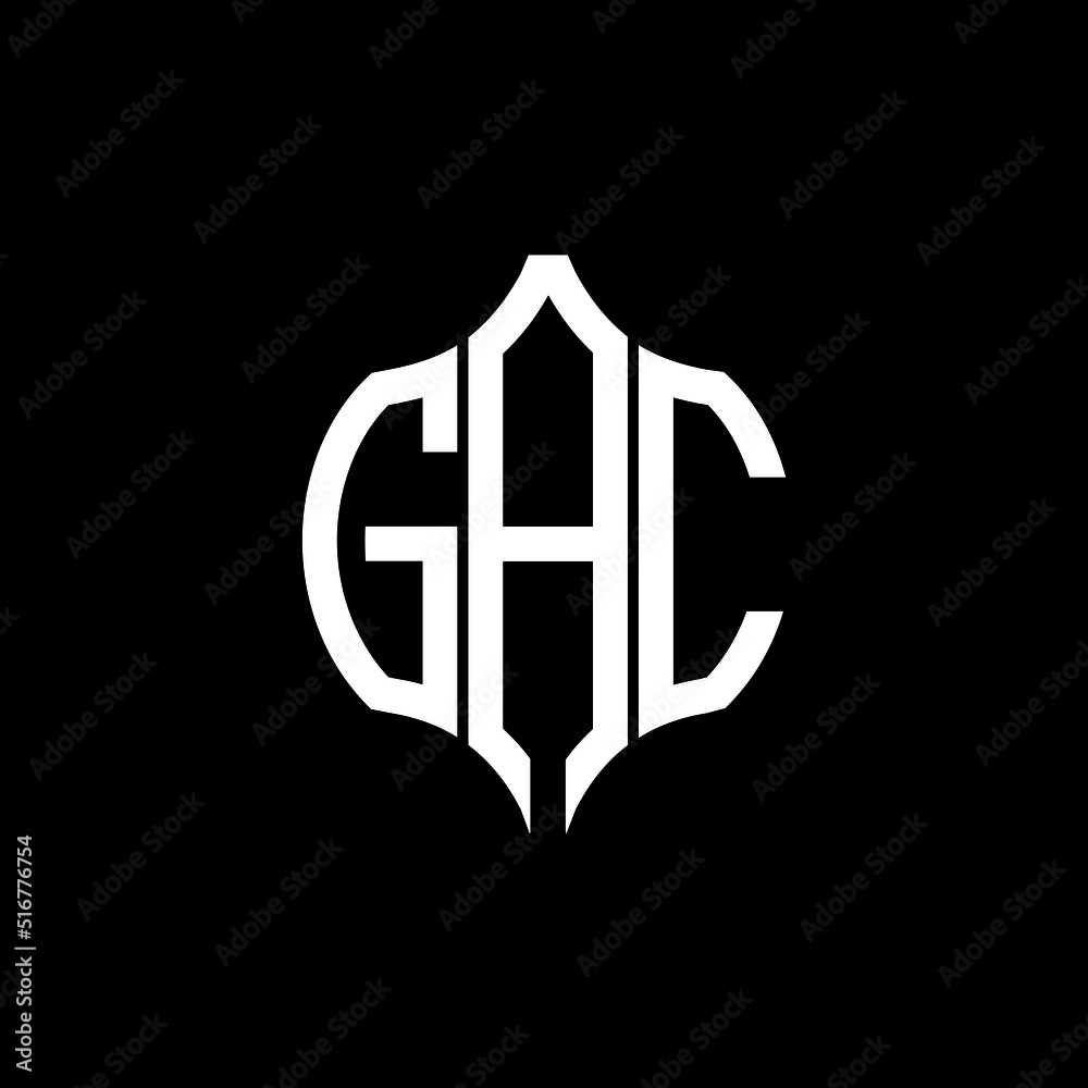 GAC letter logo. GAC best black background vector image. GAC Monogram ...