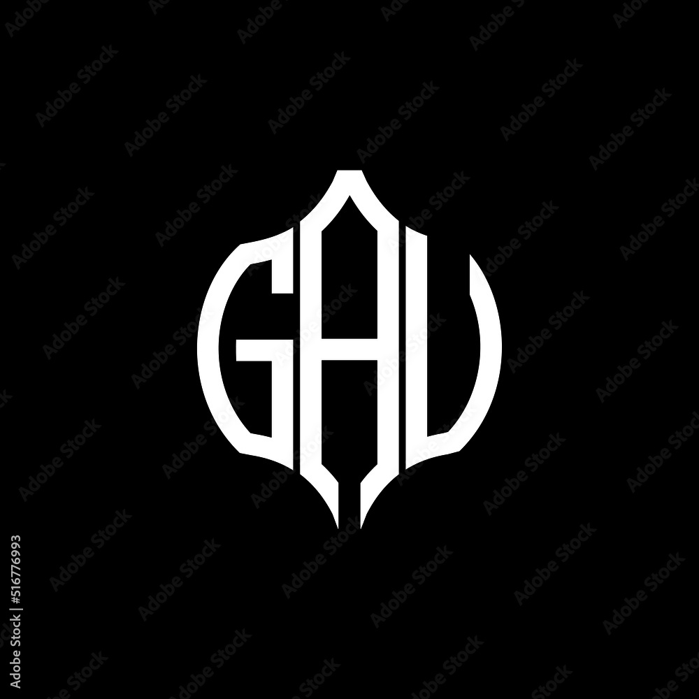 GAV letter logo. GAV best black background vector image. GAV Monogram ...