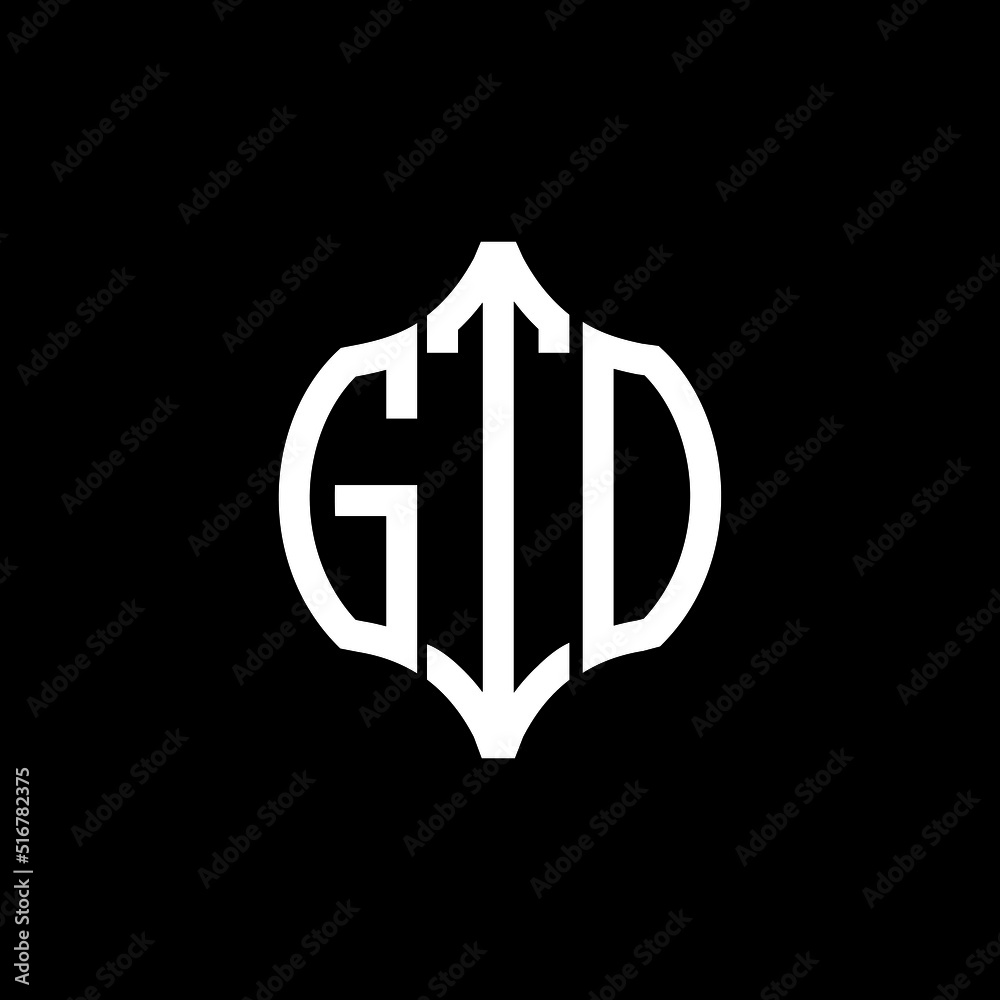 GTO letter logo. GTO best black background vector image. GTO Monogram ...