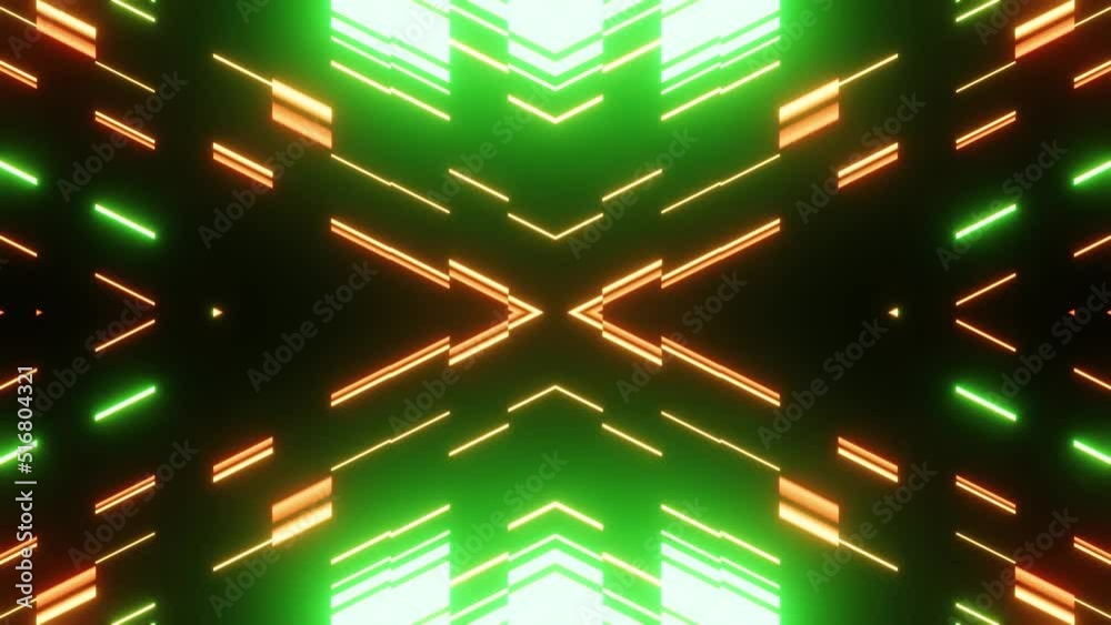 Green neon X letter show background VJ loop Stock Video | Adobe Stock