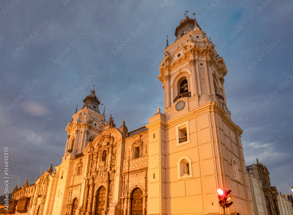 The main square of Lima or Plaza de Armas de Lima is the foundational ...