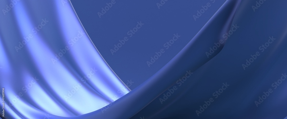 abstract blue and navy blue wave background, 3d rendering wavy ...