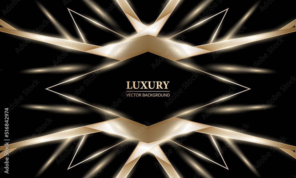 Black and gold abstract luxury background with elegant design elements ...