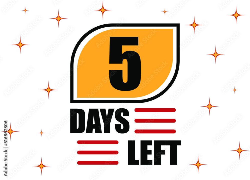 5 Days Left Countdown