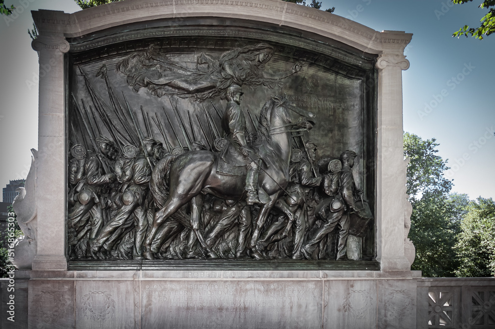 Civil War Memorial named Robert Gould Shaw Memorial, Boston ...