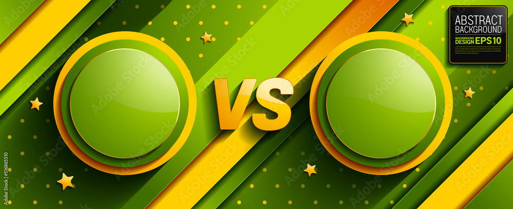 Versus battle background, business competitor template design, oblique ...