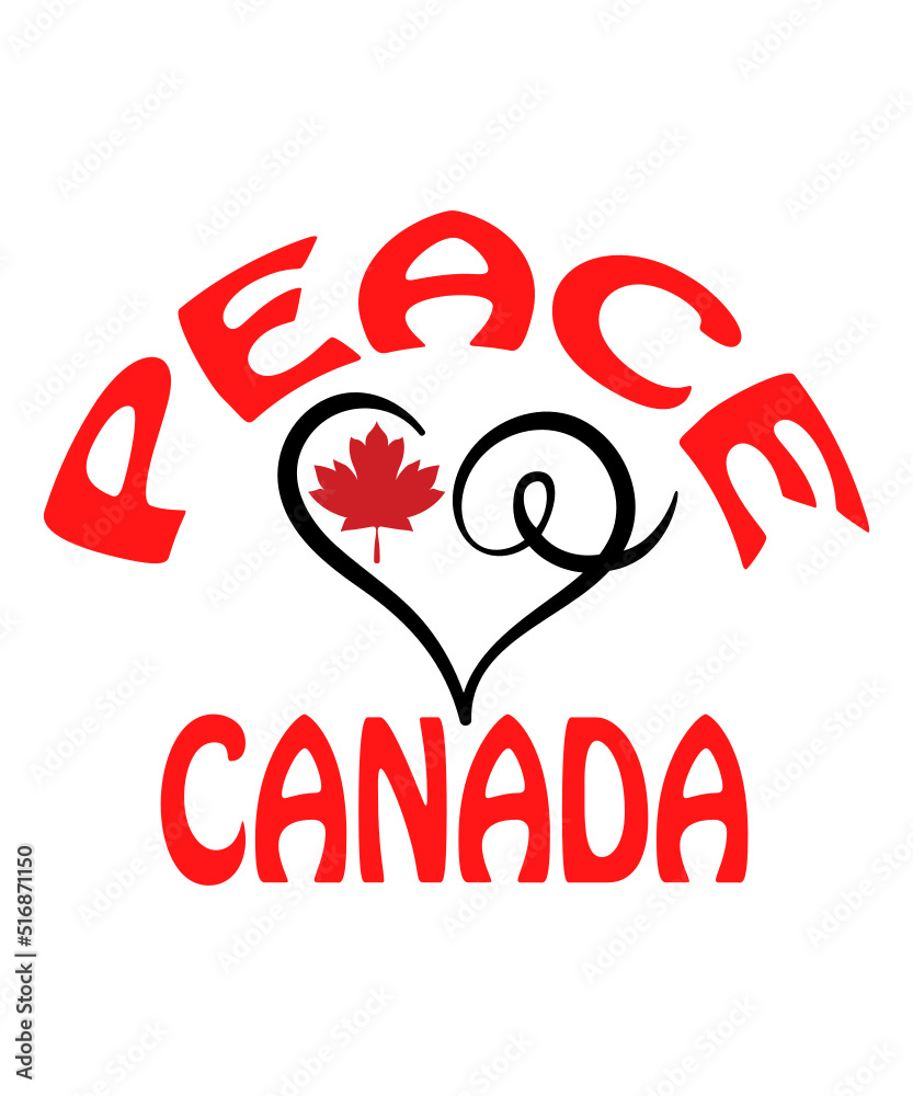 Naklejka Canada Day SVG Bundle, Retro Canada Day PNG Bundle, Canadian ...