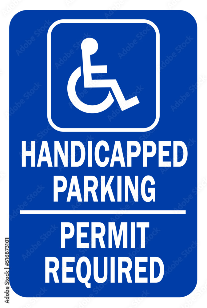 handicap parking sign, handicap reserved parking sign , disabled person ...