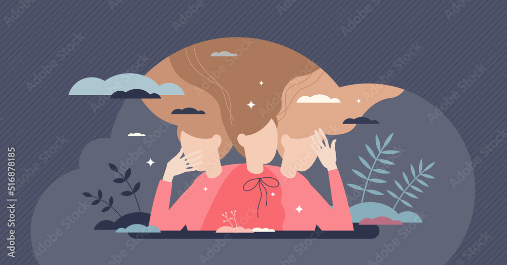 Poster Borderline personality disorder or BPD mental problem tiny ...