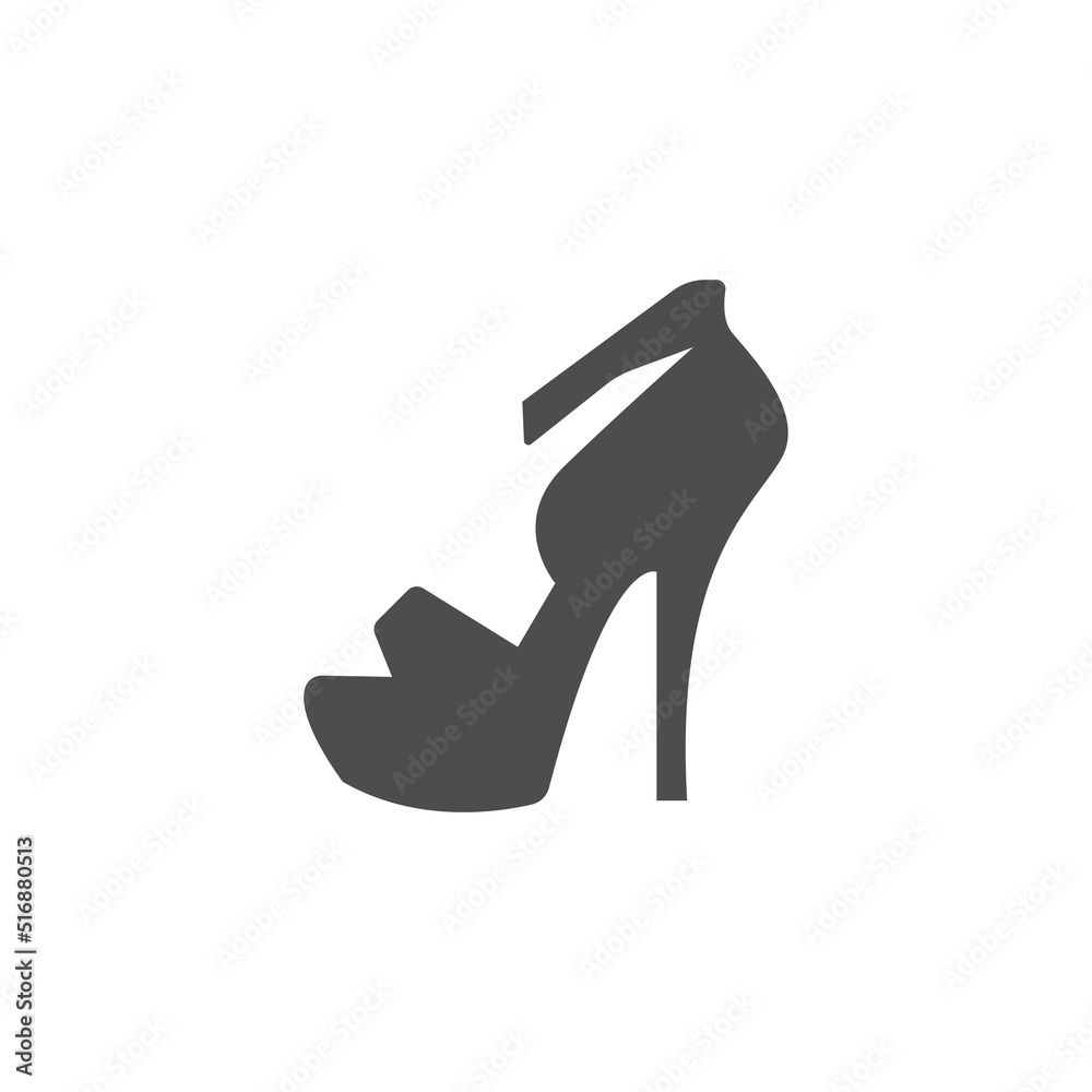 High heels icon logo design Stock Vector | Adobe Stock