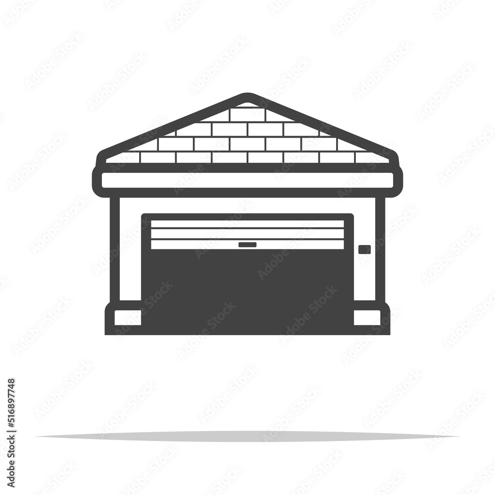 Garage icon transparent vector isolated Stock Vector | Adobe Stock