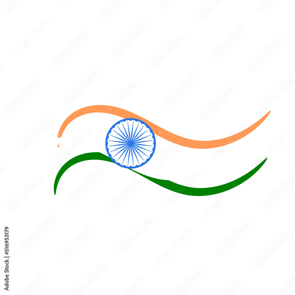 Indian flag design. Creative Indian flag design Stock Vector | Adobe Stock