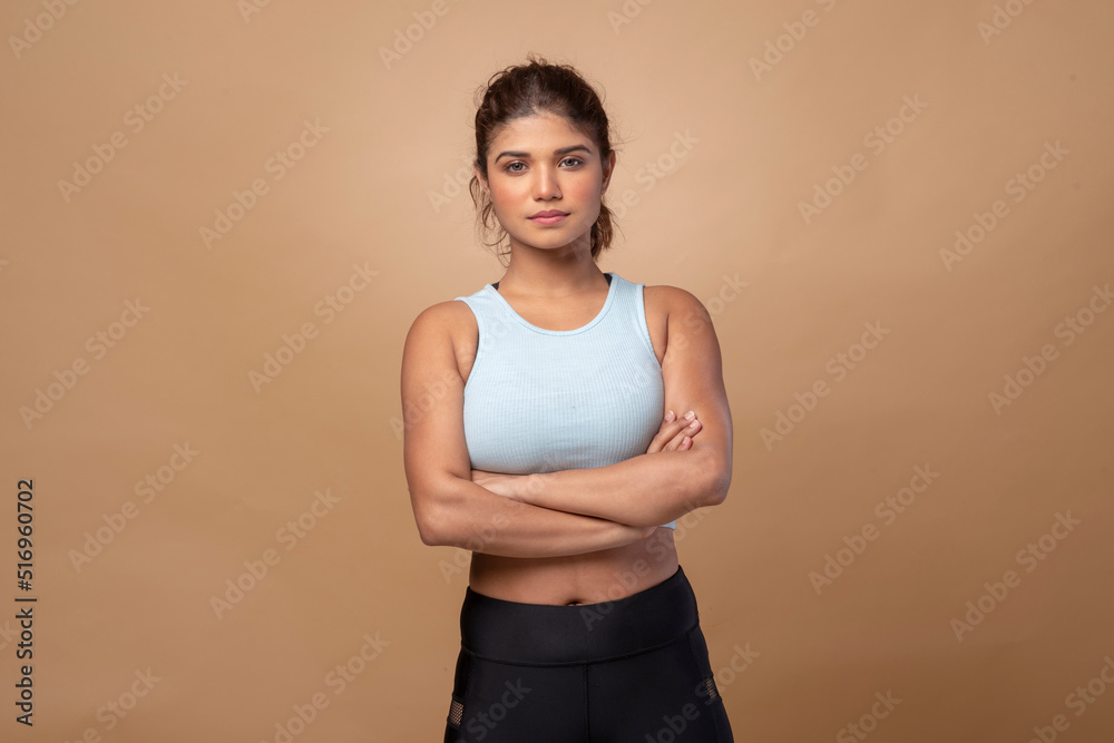 Young healthy fit woman Stock Photo | Adobe Stock