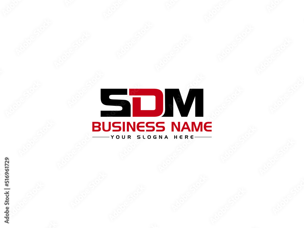 Letter SDM Logo Icon, Colorful SD s d m Logo Letter Vector art With ...
