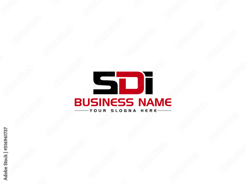 Letter SDI Logo Icon, Colorful SD s d i Logo Letter Vector art With ...