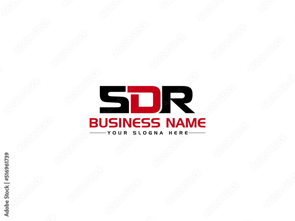 Letter SDR Logo Icon, Colorful SD s d r Logo Letter Vector art With ...