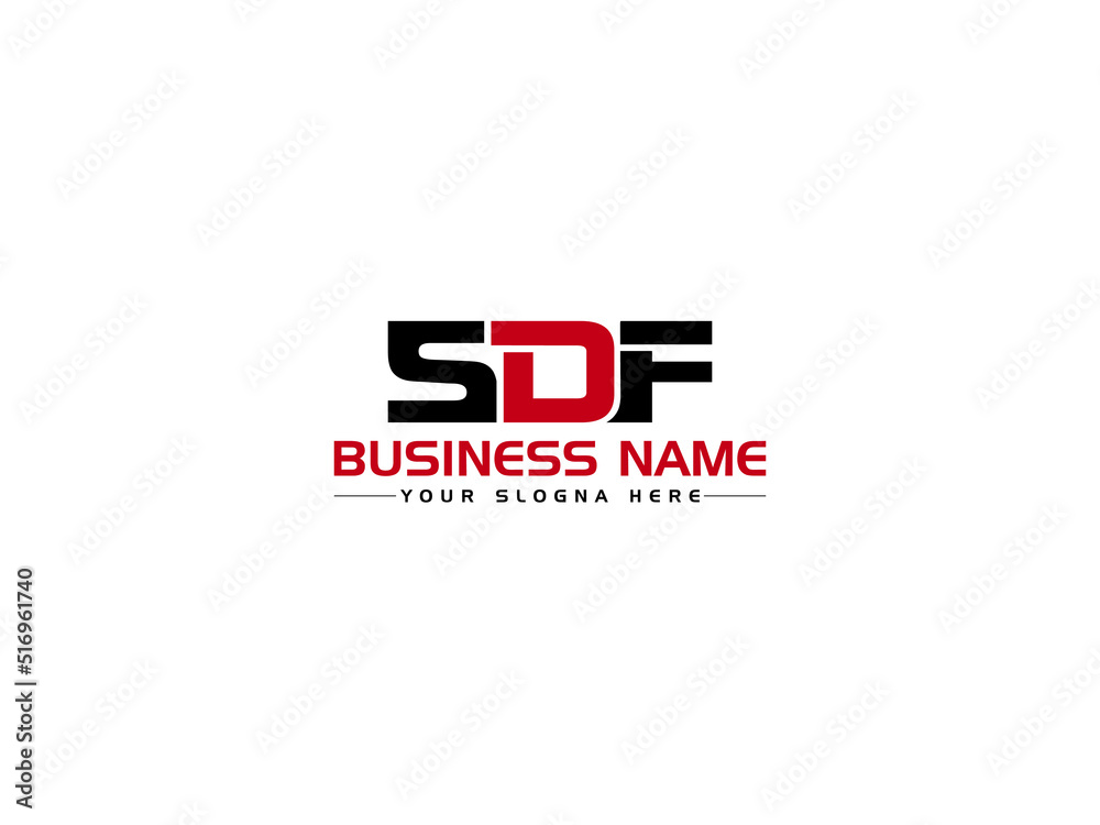 Letter SDF Logo Icon, Colorful SD s d f Logo Letter Vector art With ...