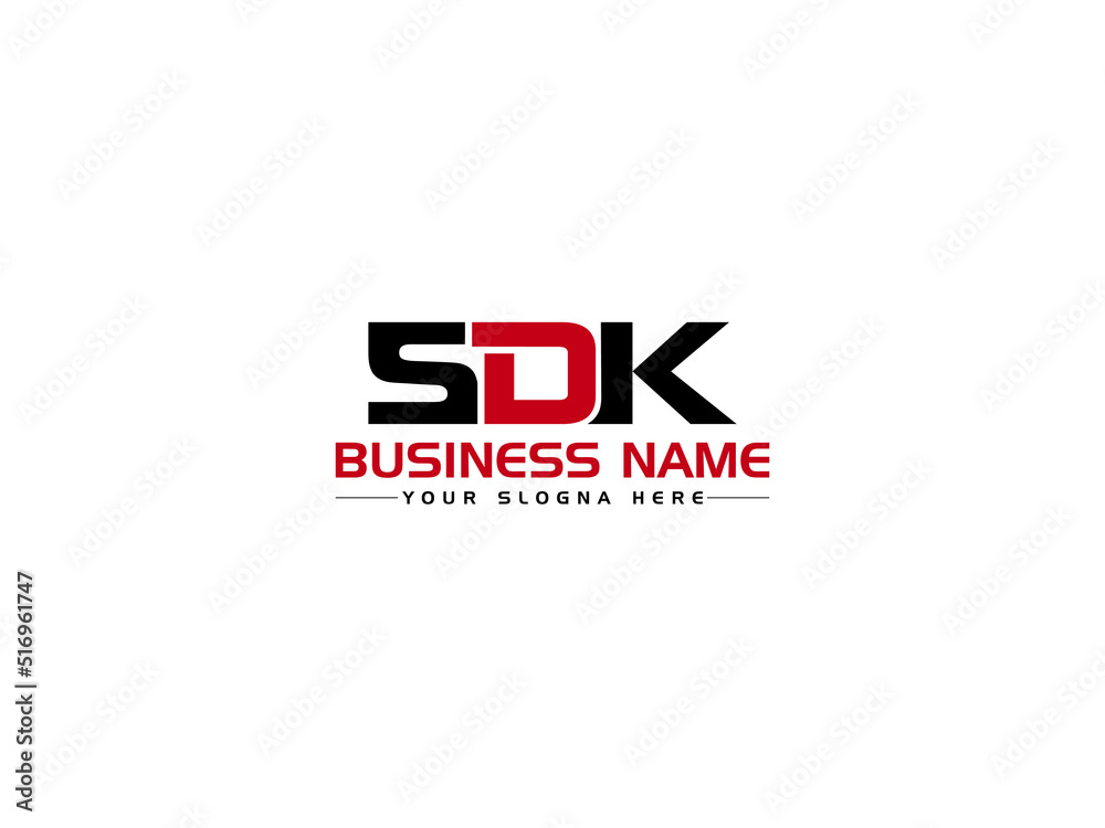 Letter SDK Logo Icon, Colorful SD s d k Logo Letter Vector art With ...