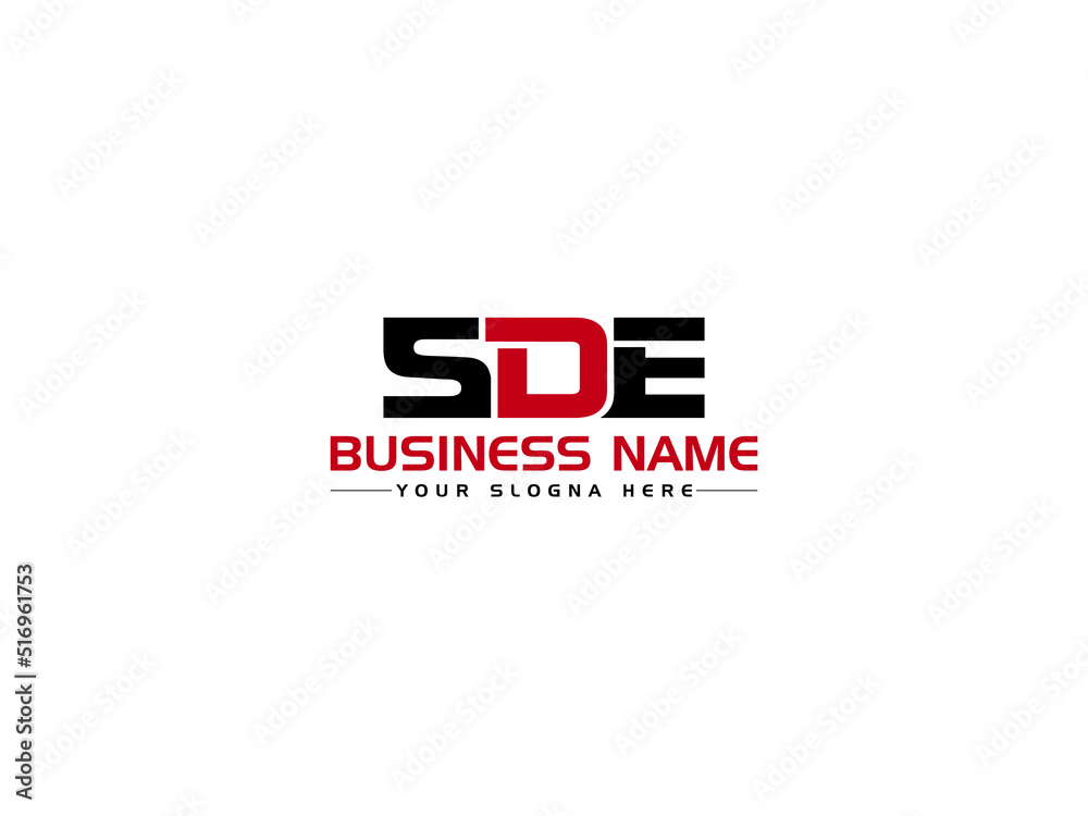 Letter SDE Logo Icon, Colorful SD s d e Logo Letter Vector art With ...