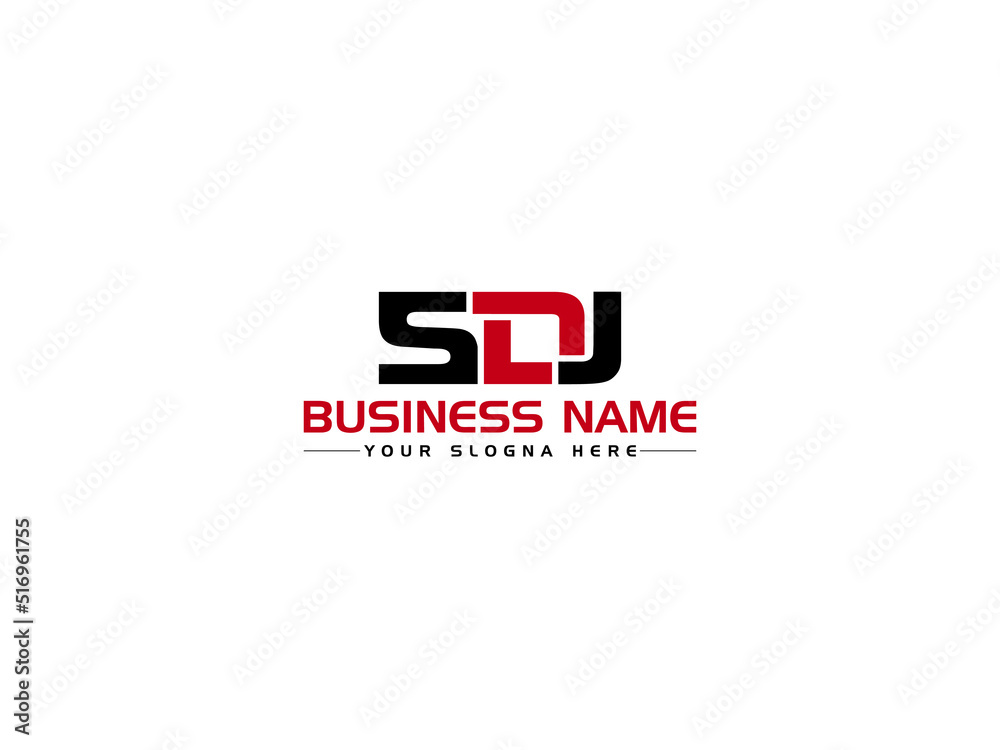 Letter SDJ Logo Icon, Colorful SD s d j Logo Letter Vector art With ...