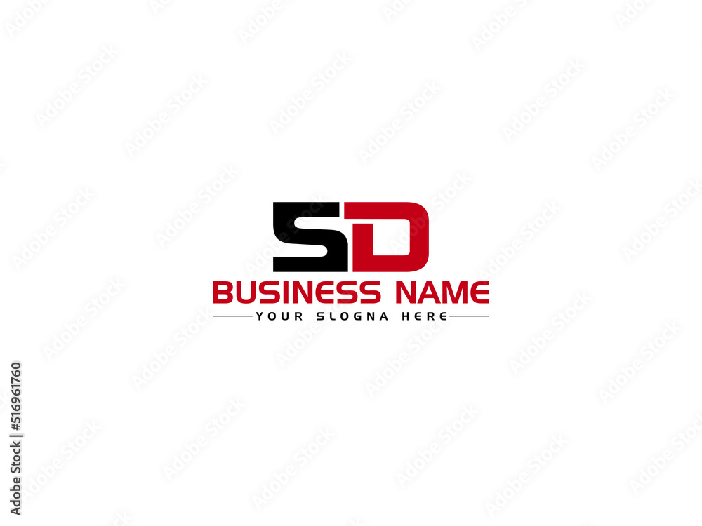 Letter SD Logo Icon, Colorful SD s d Logo Letter Vector art With ...