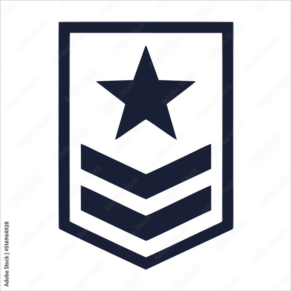 Military rank icon simple vector sign and modern symbol. Military rank ...