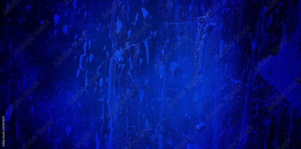 scary dark blue grunge texture for background. dark blue wall horror ...